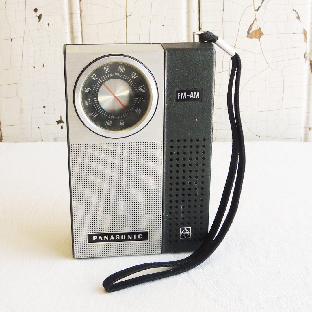 1970s Panasonic Transistor Radio - AM FM Radio W/ Battery - Model RF ...
