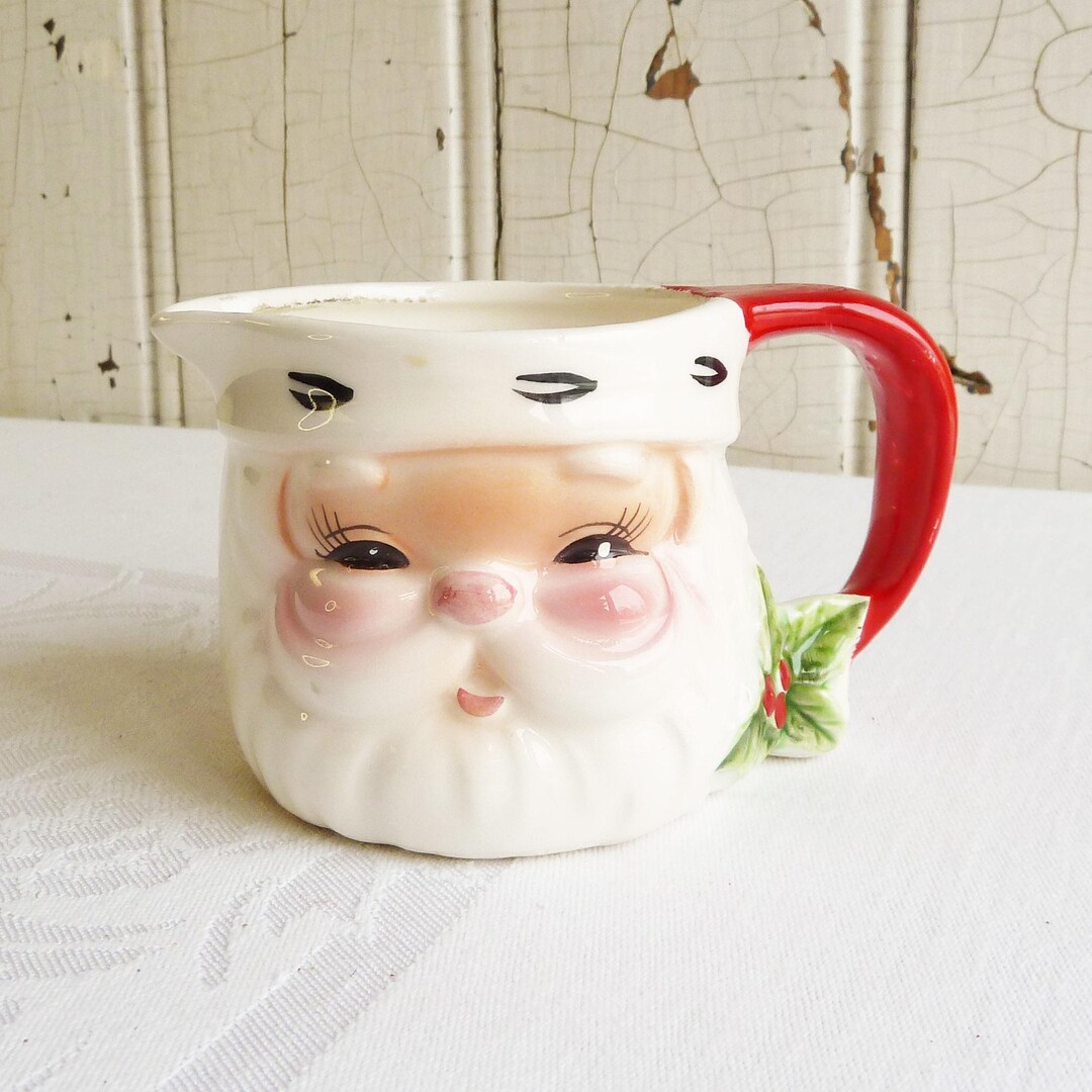 1960s Santa Claus Face Creamer, Josef Originals Mid-century Christmas ...