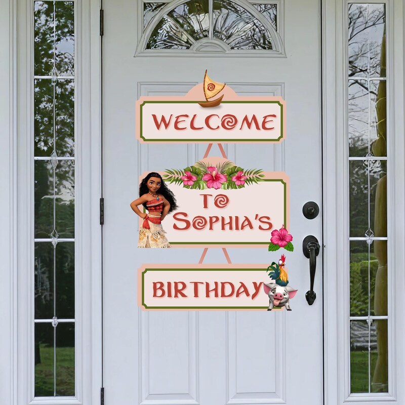 Happy Birthday Door Sign - Etsy