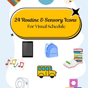 24 Routine & Sensory Icons – Printable Visual Supports for Kids - Etsy