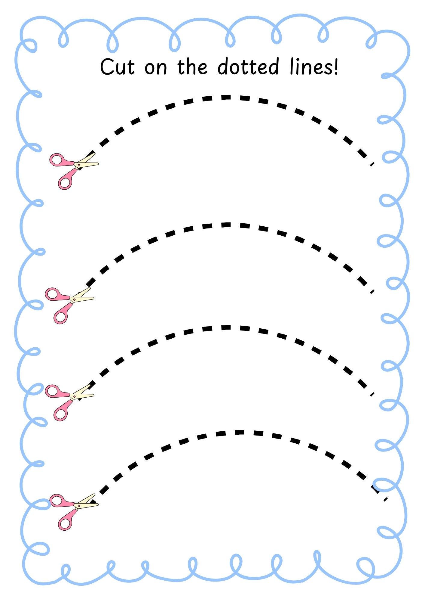 Cutting Practice Packet- 10 Fun and Engaging Pages - Etsy