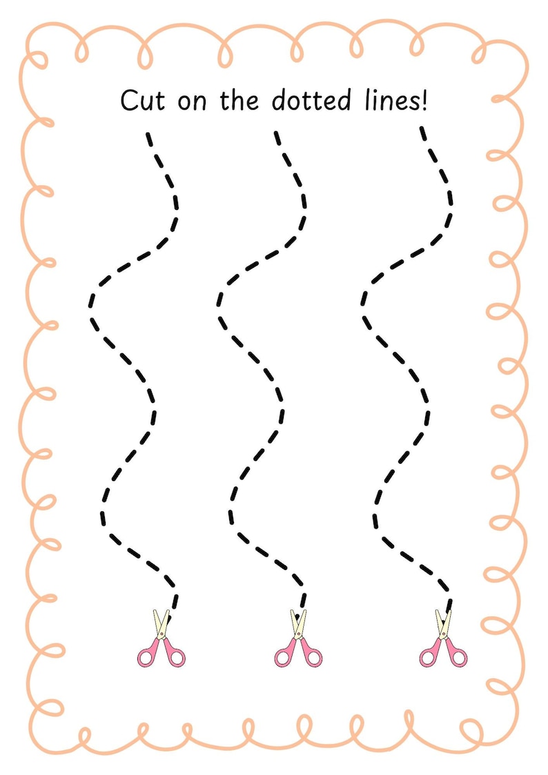 Cutting Practice Packet- 10 Fun and Engaging Pages - Etsy