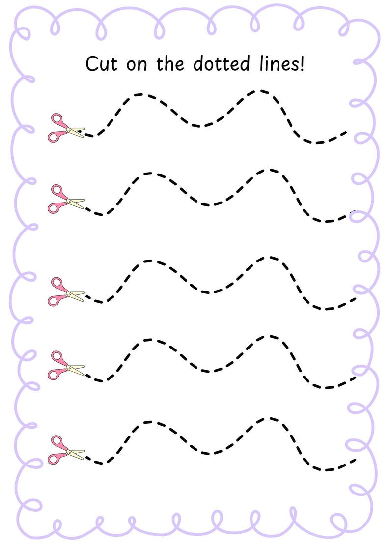 Cutting Practice Packet- 10 Fun and Engaging Pages - Etsy