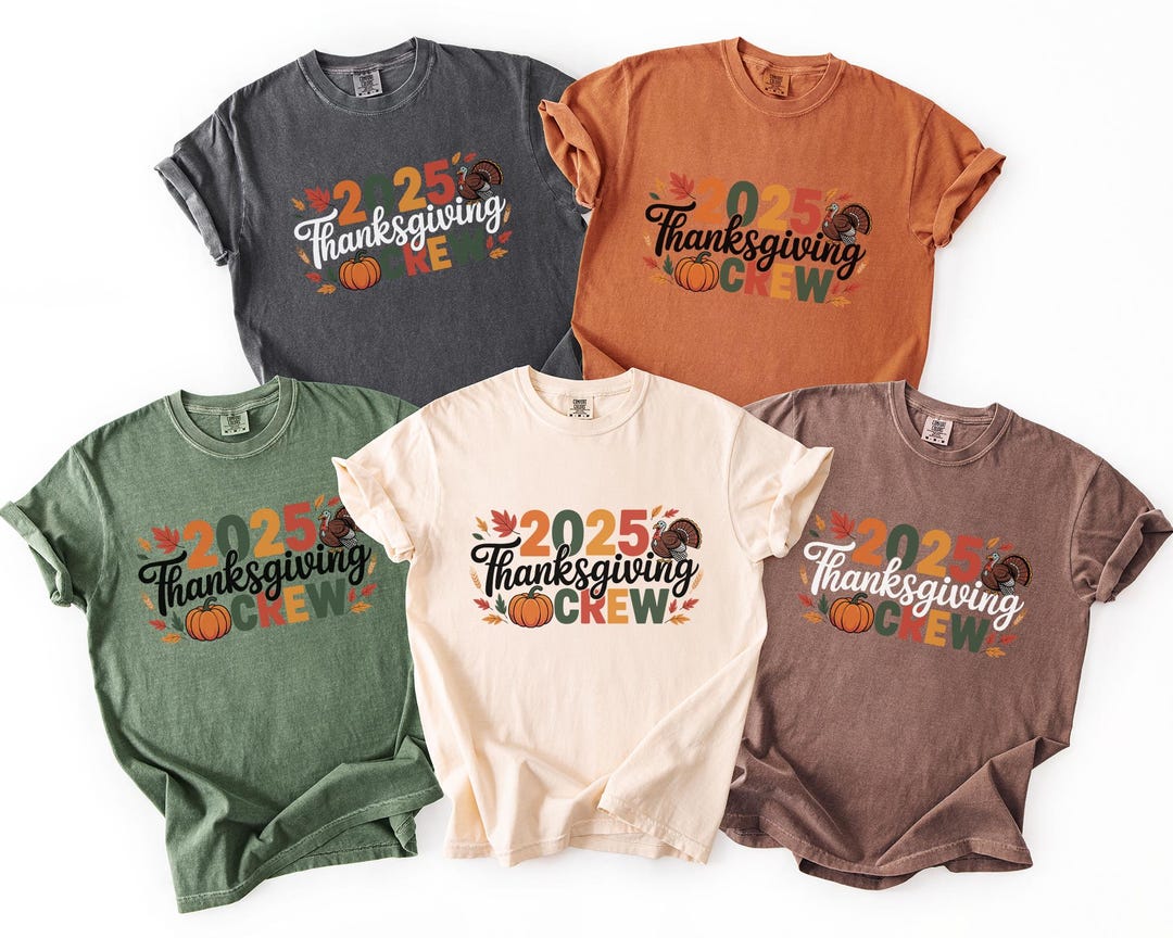 Fall Crew 2025 T-shirt: Thanksgiving Family Matching Outfit - Etsy