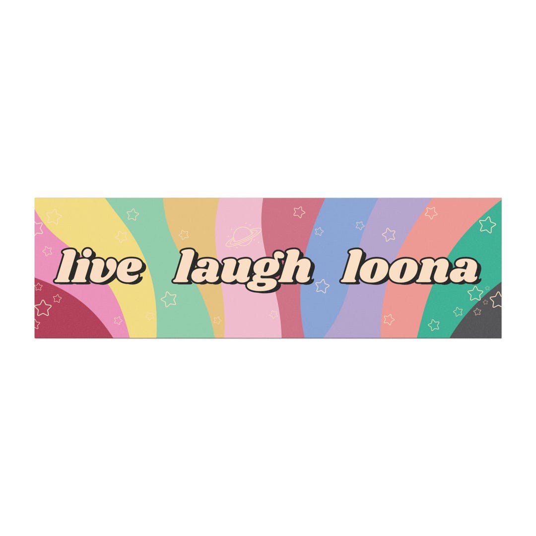 LOONA Signature Colors With Vintage Typography Car Magnet / Magnetic ...