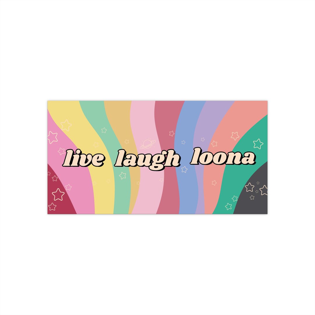 LOONA Signature Colors With Vintage Typography Bumper Sticker - Etsy