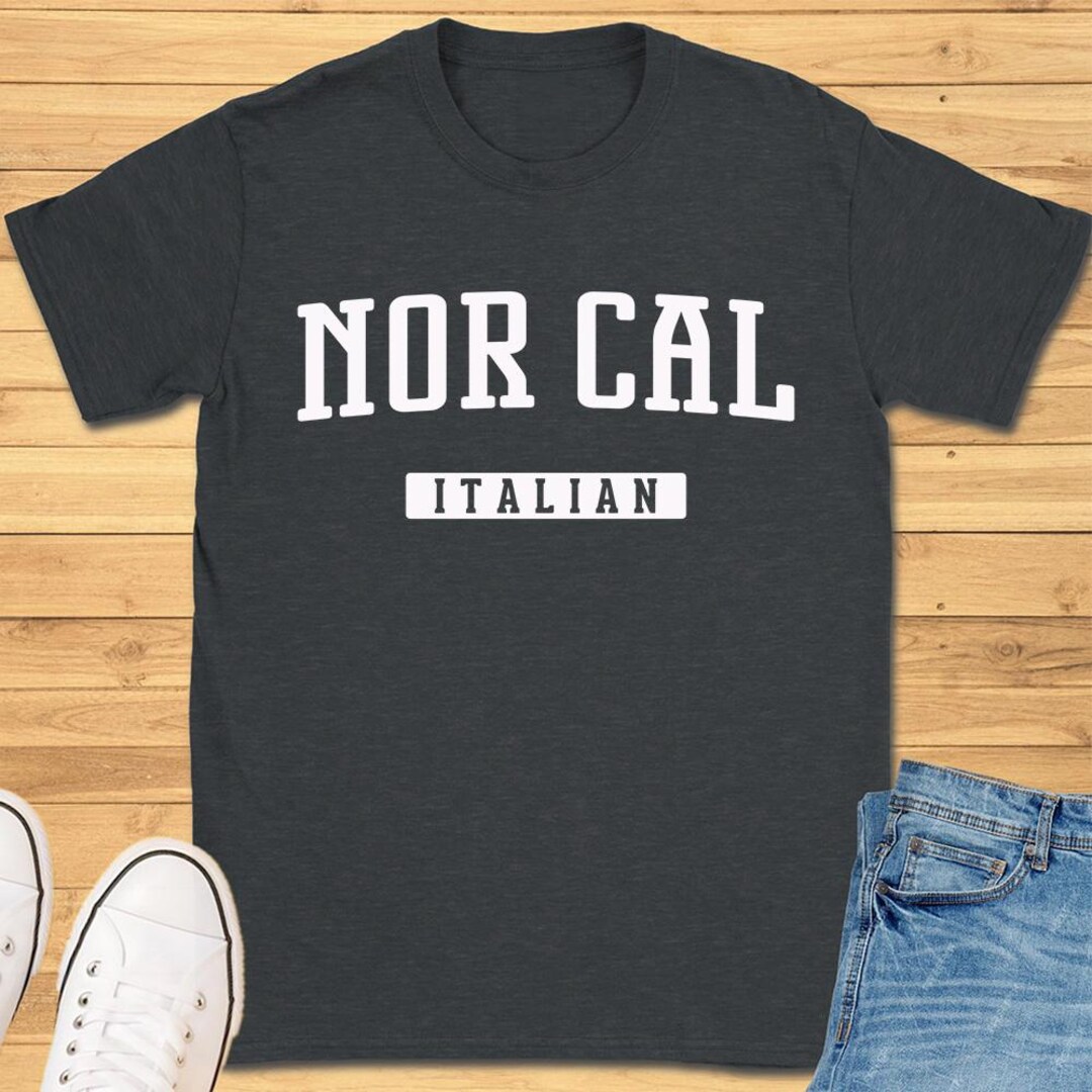 Nor Cal Italian Vintage Style T-shirt - Etsy