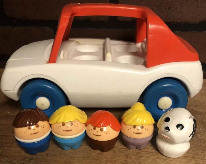 Vintage Little Tikes Toddle Tots Family Car 1980's + Family Dog People ...