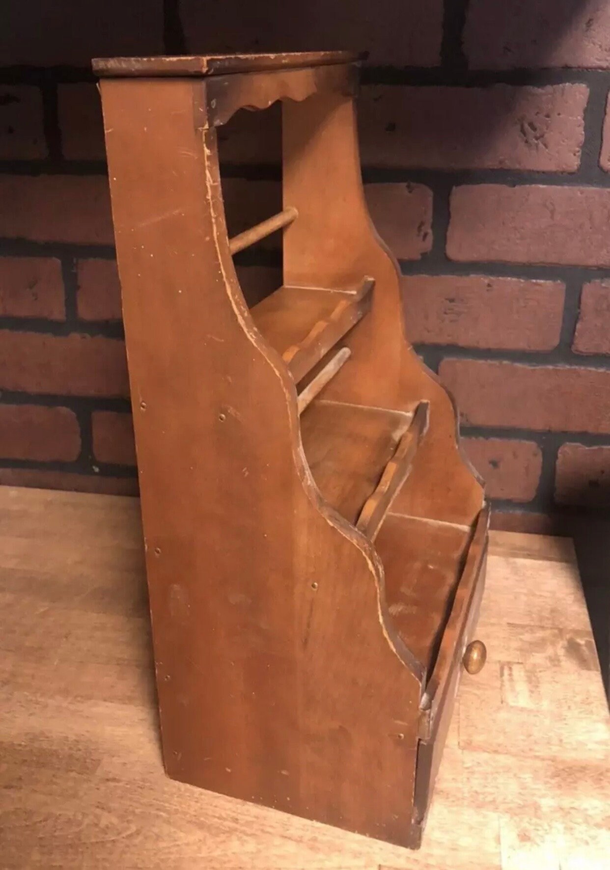 Vintage 3 Tier Wooden Spice Rack W/drawer Wall Mount or Counter - Etsy