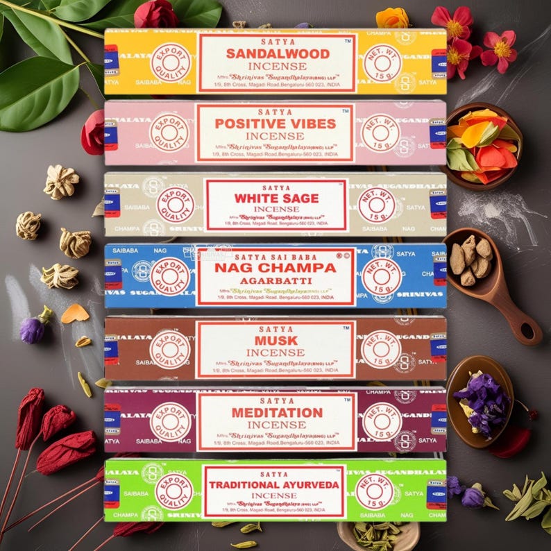 Satya Incense Sticks | Authentic Aromatherapy for Meditation ...