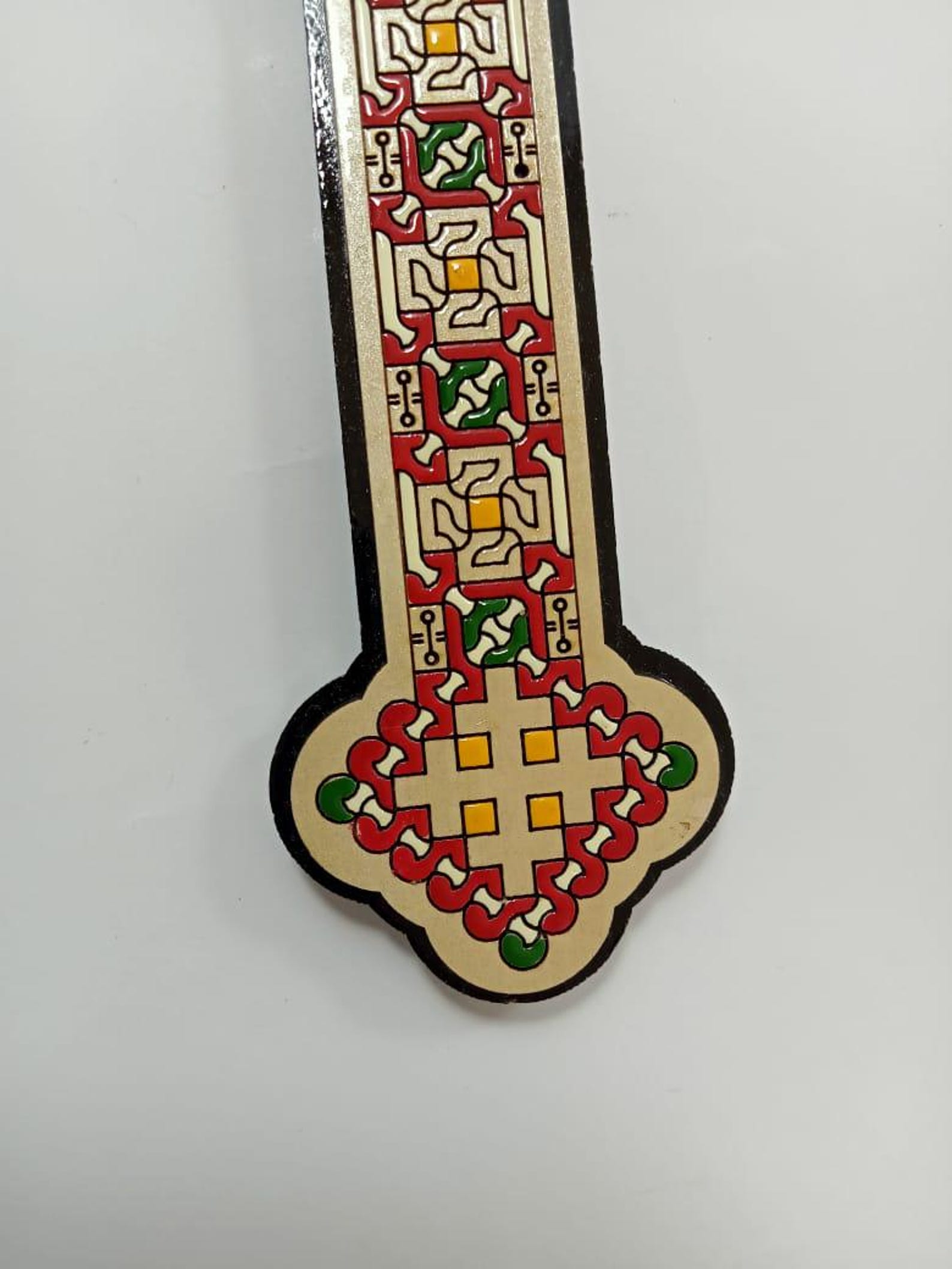 Handmade Wooden Coptic Cross – Yuta Art Design With Symbolic Colors ...
