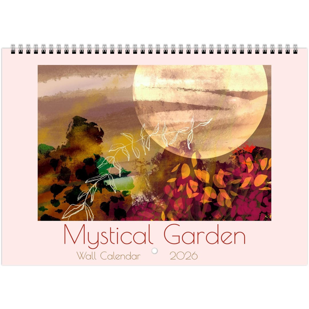 Botanical Garden Wall Calendar 2026 Mystical Garden - Own Design No AI ...