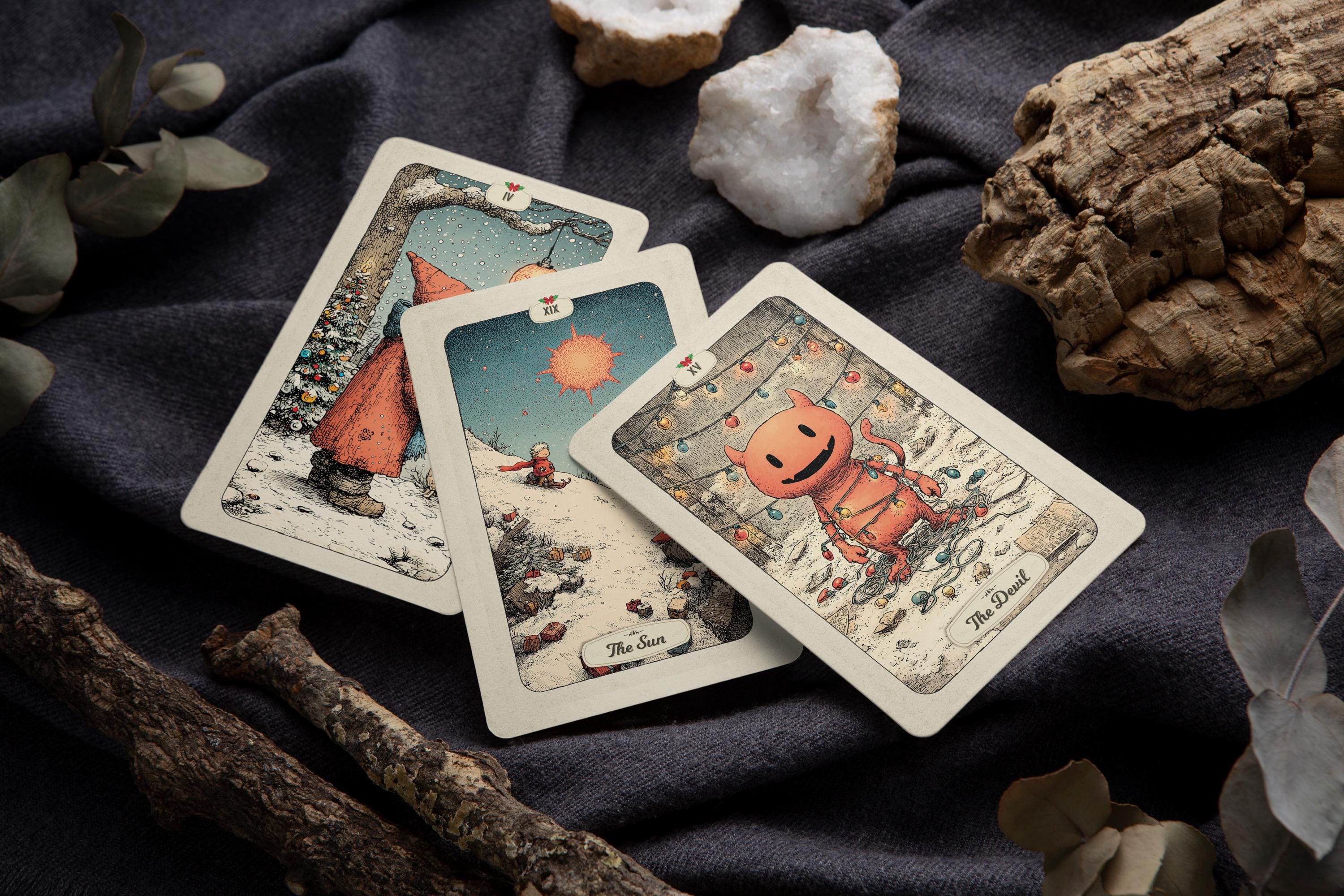 Christmas Tarot – 78 Card Deck – Little Prince Inspired – Cartoon Style ...