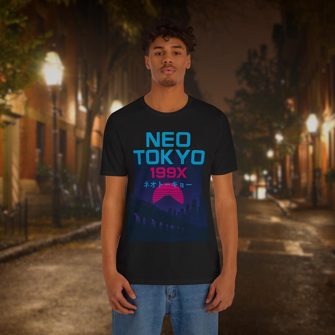 NEO TOKYO 199X Cyberpunk T Shirt Retro Japanese Vaporwave Fuji City ...