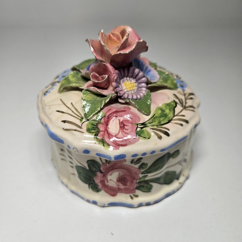 Capodimonte Trinket Dish - Etsy