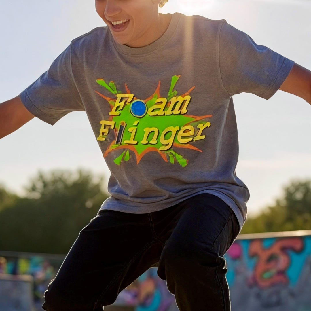 90's Style Nerf Shirt for Kids, Nerf Clothing for Youth, Kid's Graphic ...