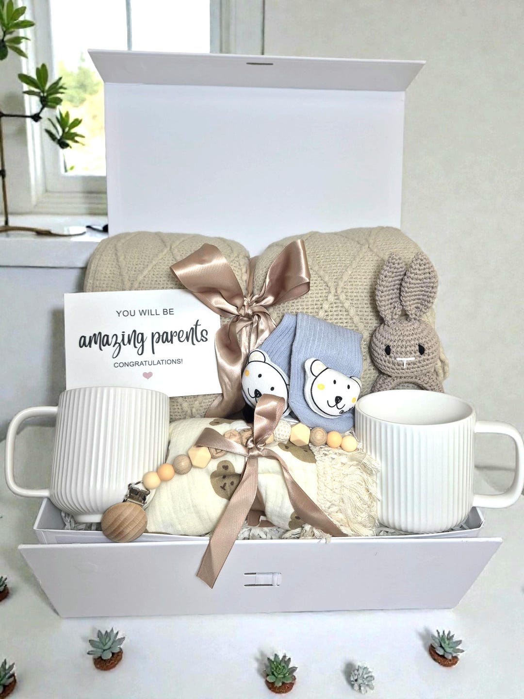 New Parents Gift Box, New Baby Gift Box, Mom & Dad Gifts,new Baby Gift ...