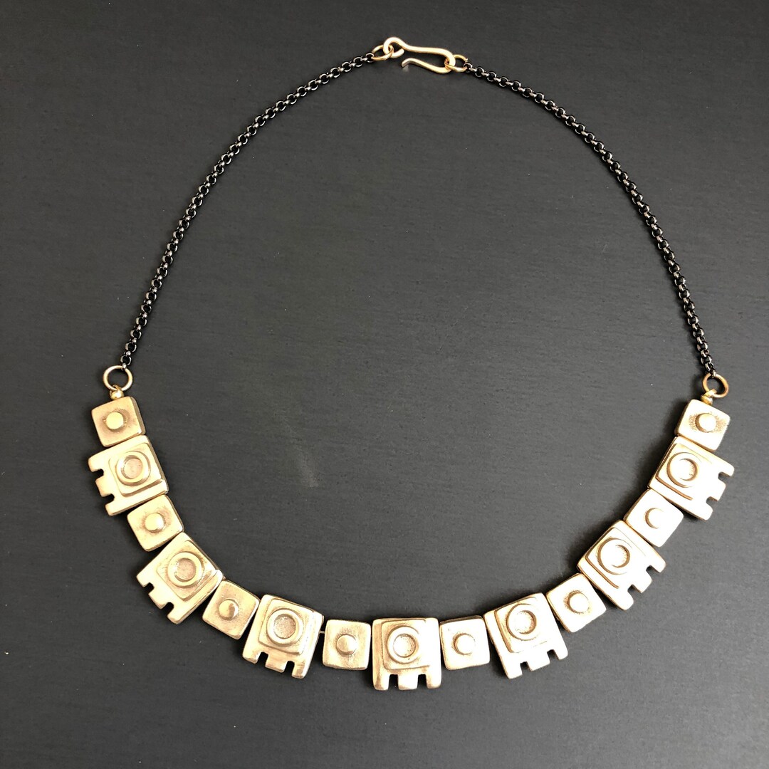 Incan Textile Inspired Necklace - Etsy