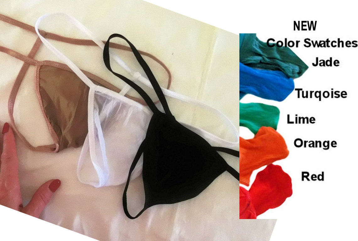 Mens Micro G String Seamless Stocking Thong Stretchy Etsy