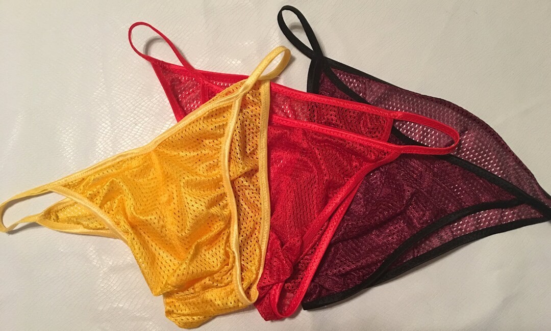 Men's String Bikini Brief Contour Front BRAZILIAN TANGA Underwear Beach ...