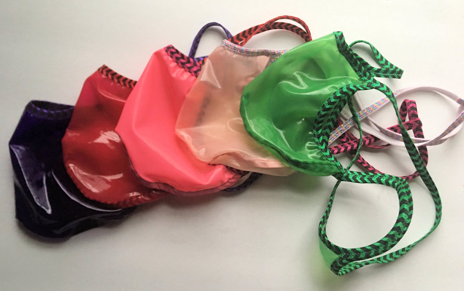 Men's LATEX RUBBER G String Wild Colors Exotic Thong - Etsy Denmark