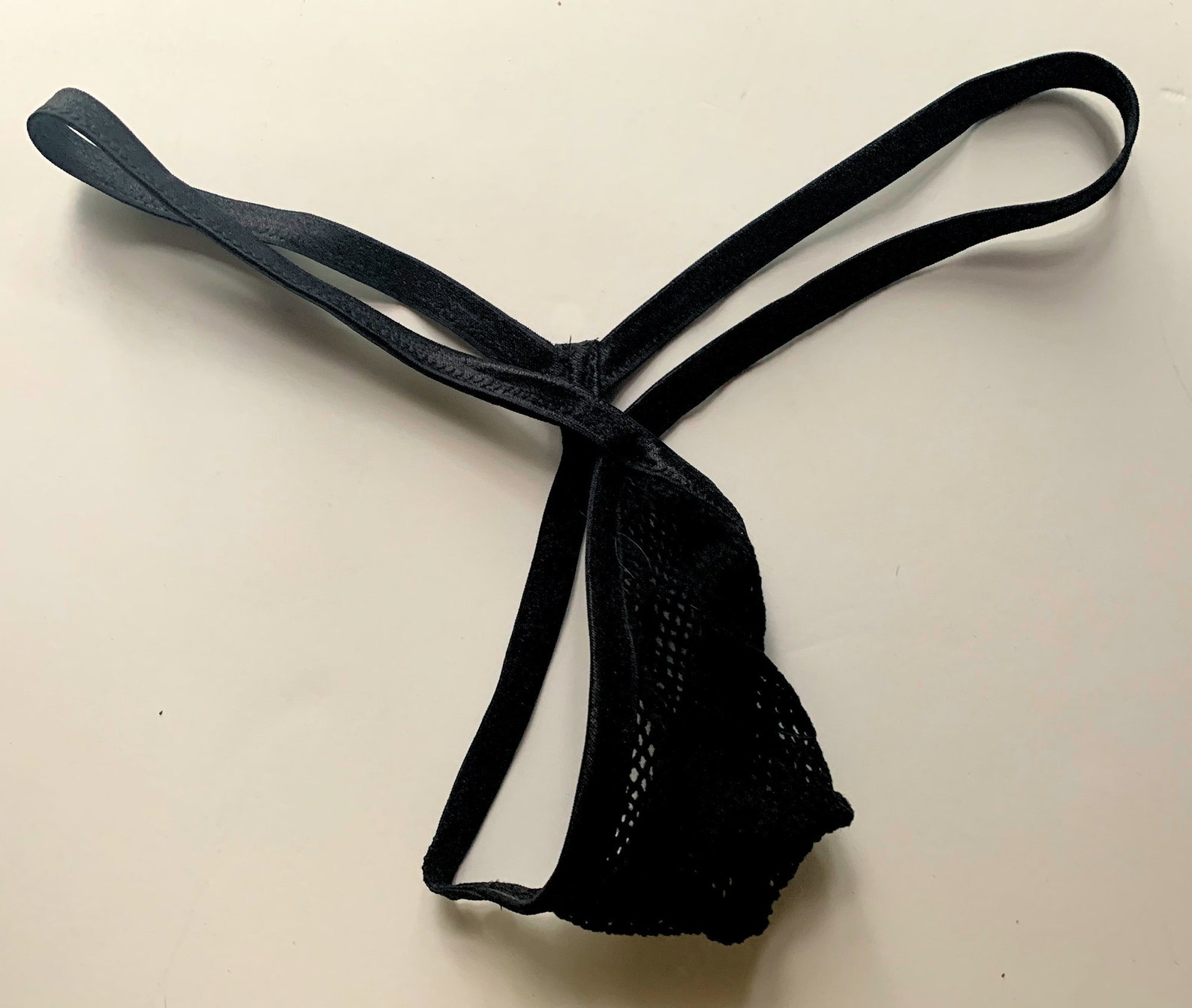 Men's G String Thong Super Stretchy Fish Net Stocking Tear Drop ...