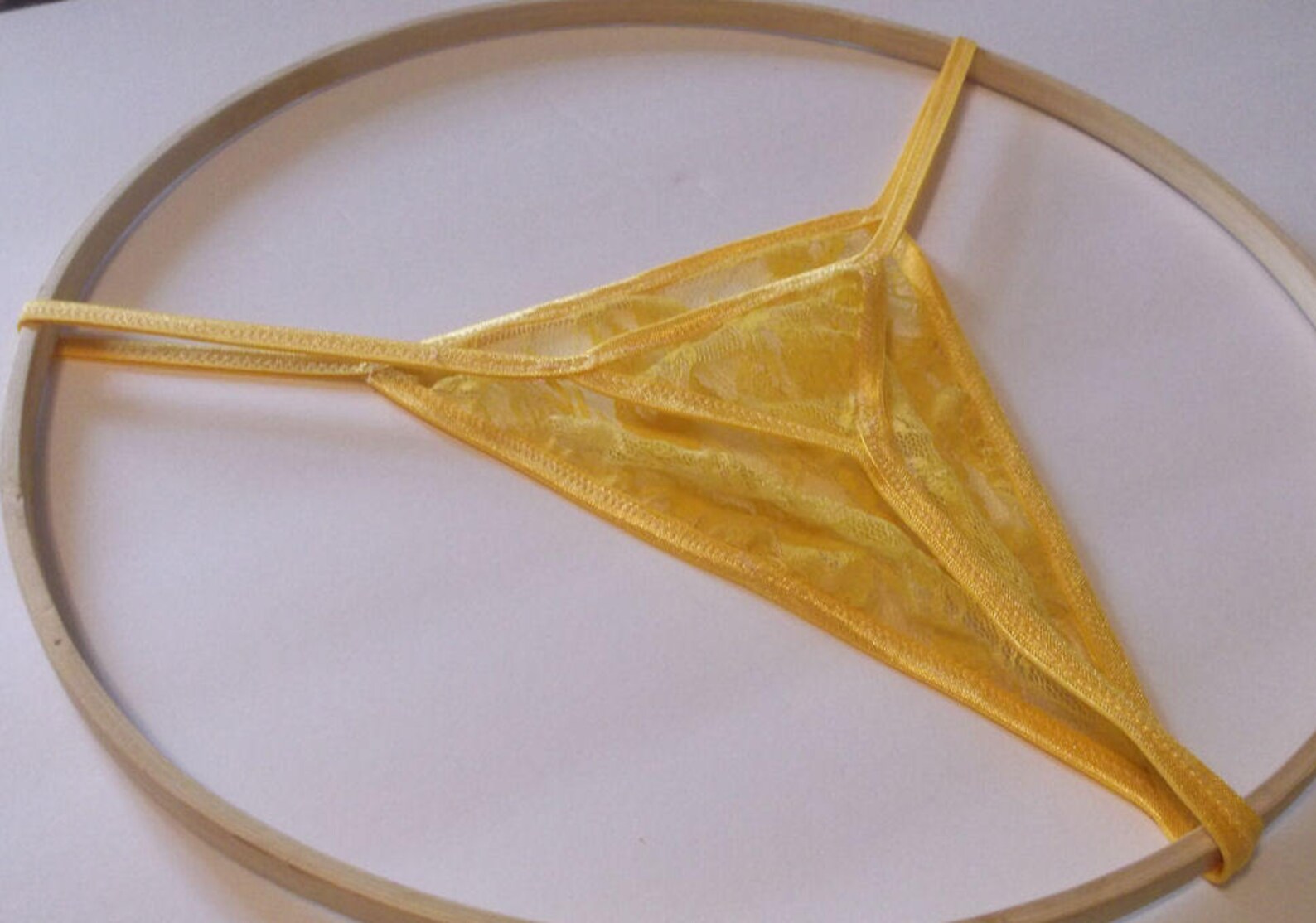 Men's LACE G String Thong Flat Front Seamless Nudist Spa - Etsy