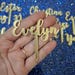 Personalized Mini Cake Toppers (set of 10): Custom Acrylic Cupcake ...