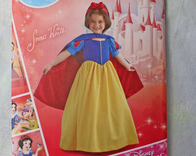 Disney Princess Pattern Snow White Halloween Costumes Child Size 7-14 ...