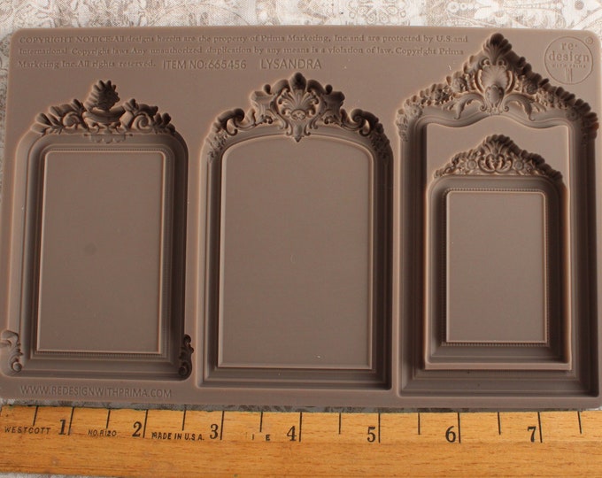 Lysandra Art Frames Molds Re-design Prima Decor Silicone for Resin Clay ...