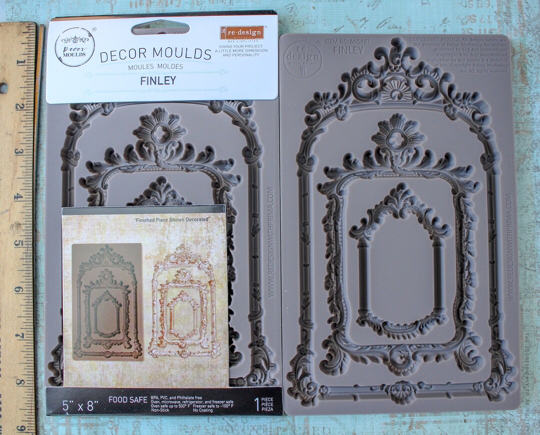 Finley Frames Molds Rectangular Ornate Prima Decor Silicone for Resin ...