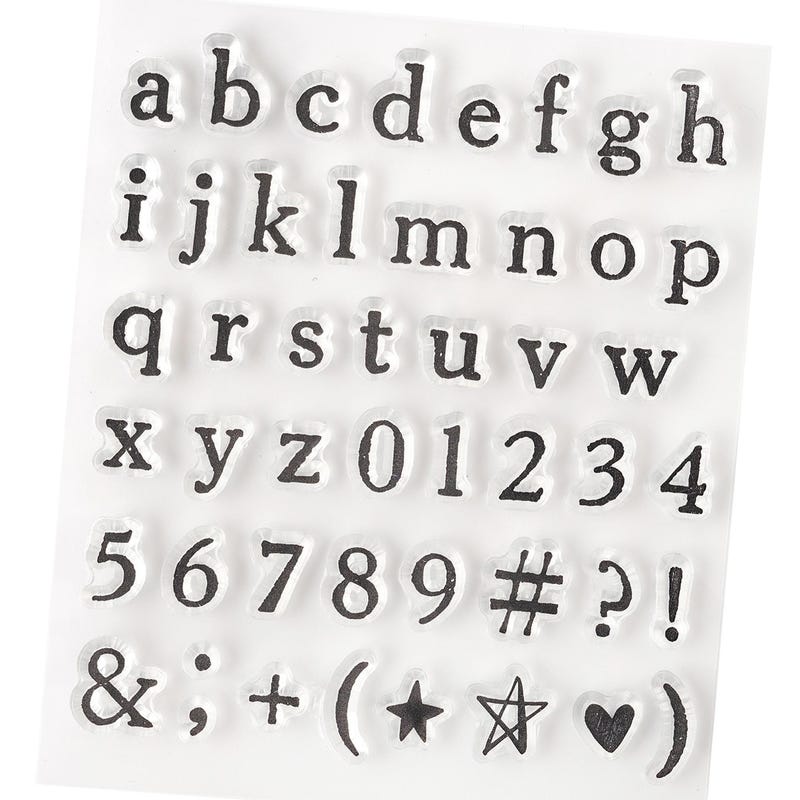 Clear Alphabet Stamps - Etsy