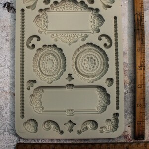 Stamperia Frames and Plates Medalion Mold Ornate Silicone for Resin ...