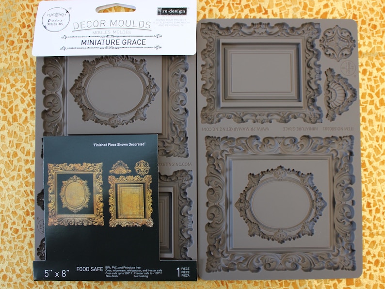 Frame Mold Oval Rectangular Prima Decor Miniature Grace - Etsy