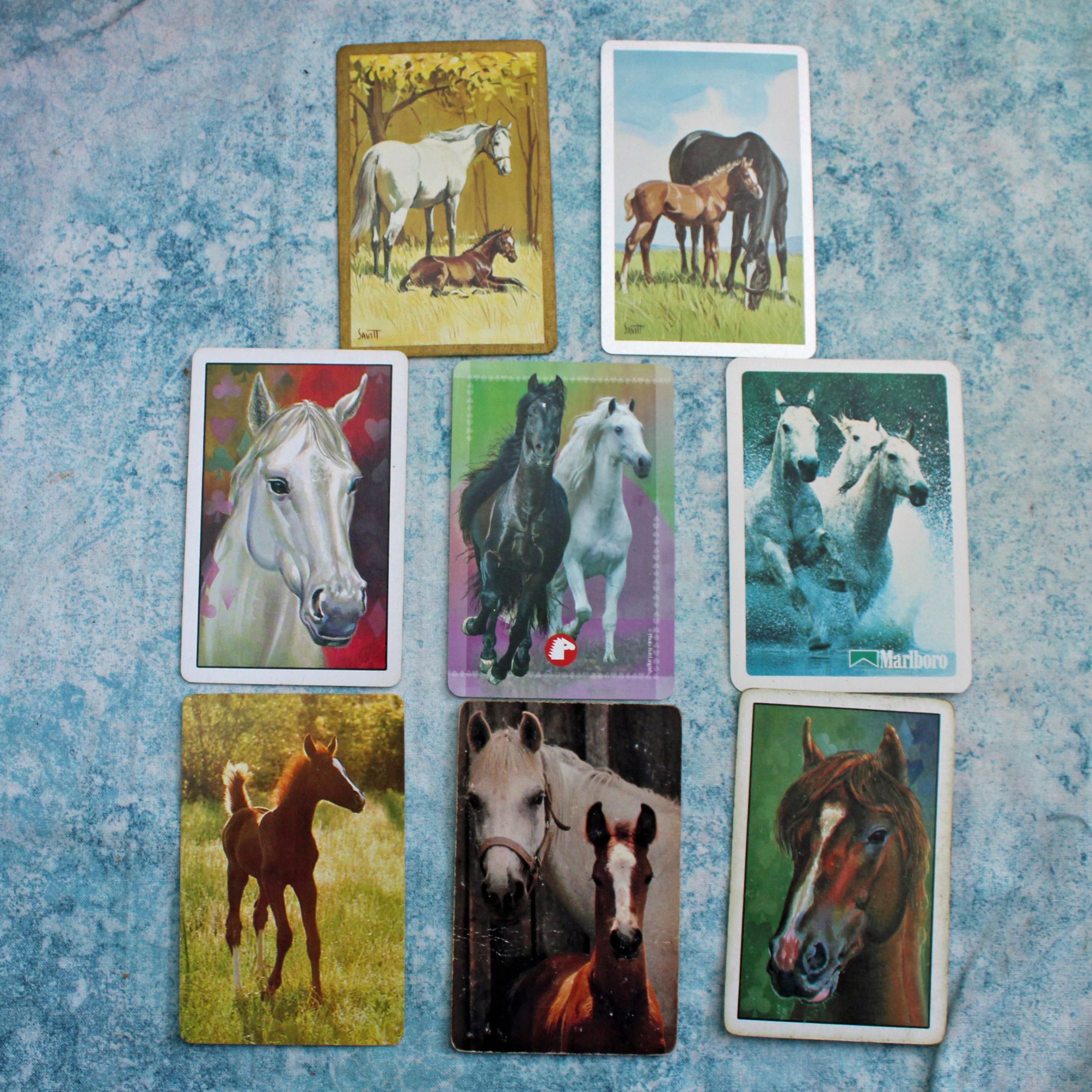 6 Playing Cards One Each for Swap Cards ATC Horse Racing Vintage - Etsy