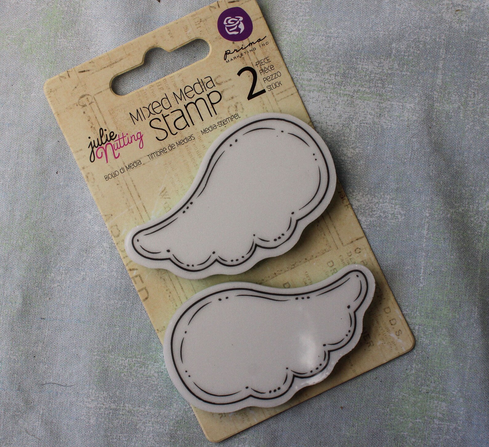 Angel Wings Cling Stamp 2.5 Inch Julie Nutting - Etsy