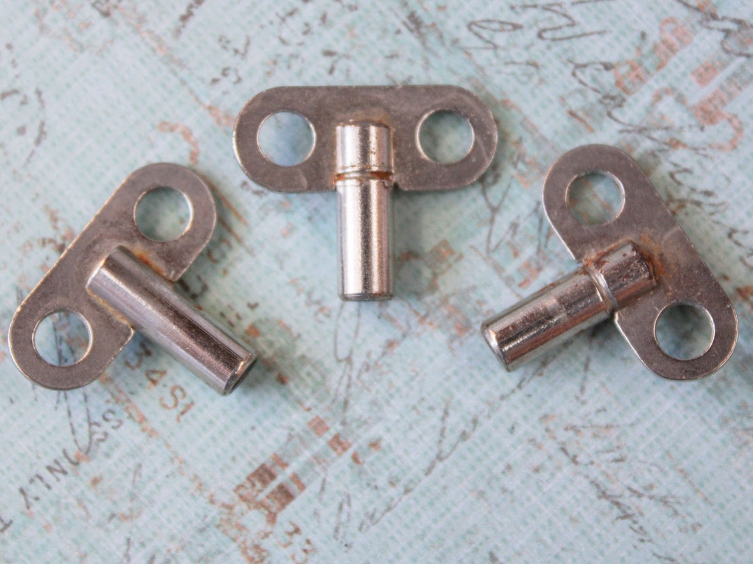 3 Clock Winding Keys Now Mixed Media Collage Supply - Etsy