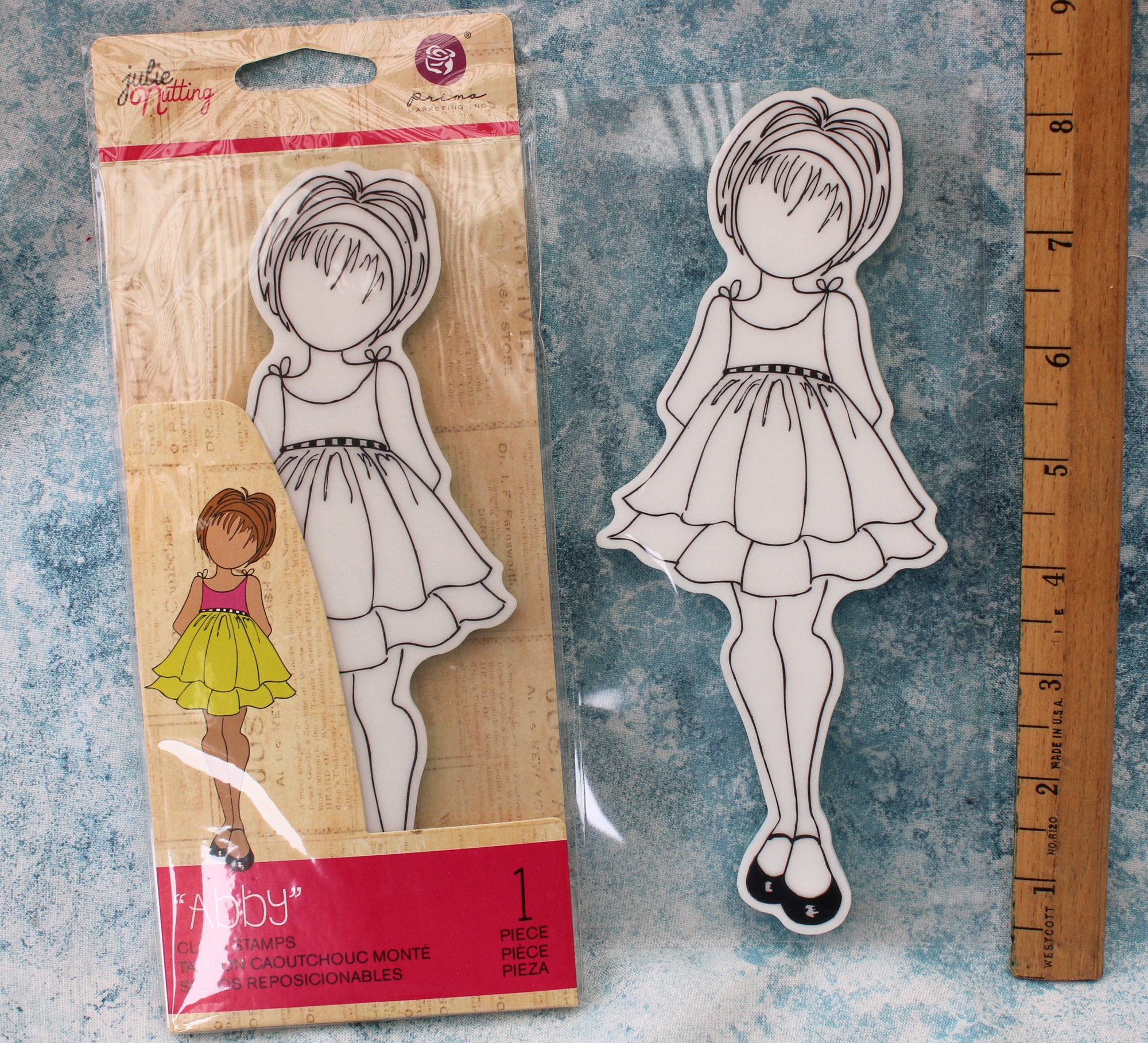Julie Nutting Abby Doll Cling Stamp - Etsy