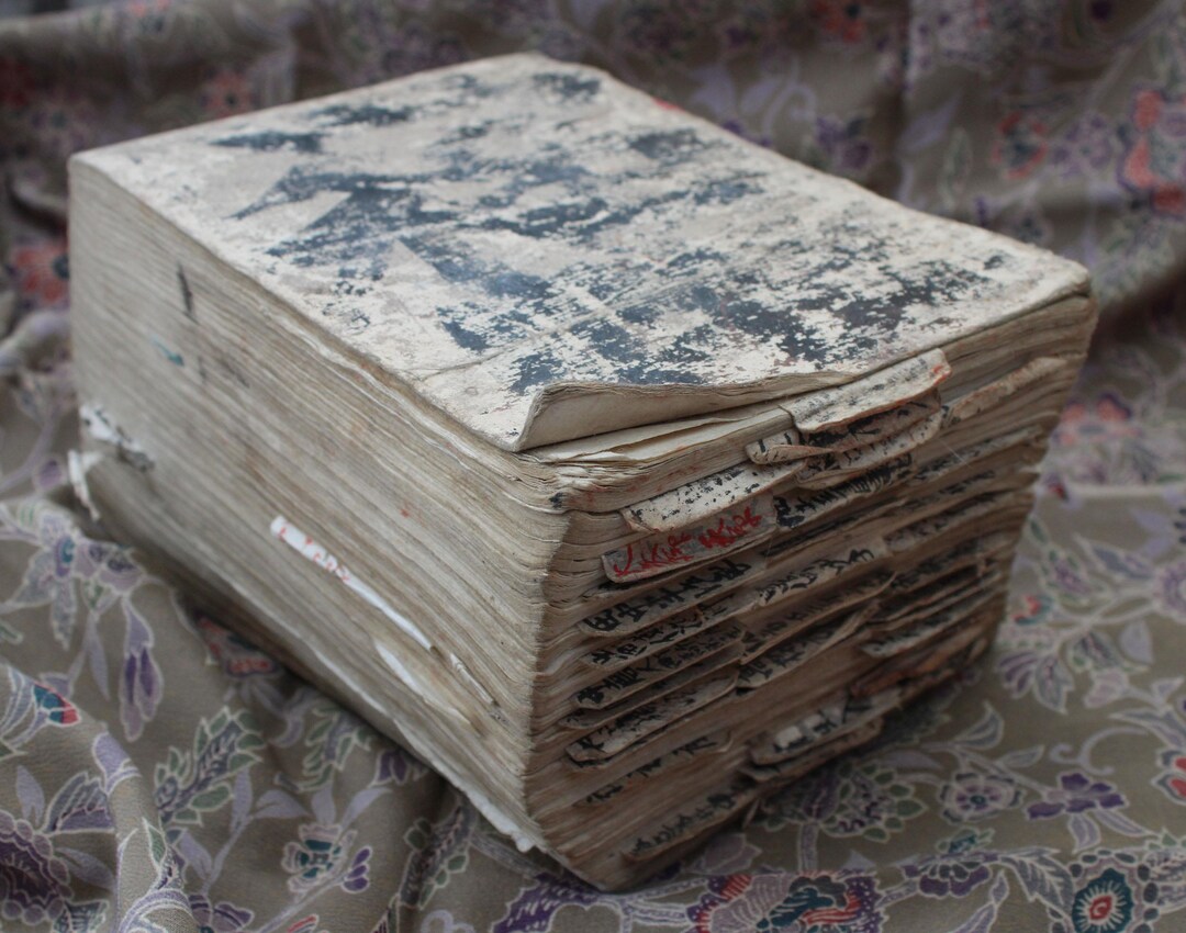 Huge Japanese Handwritten Bookkeeping Notebooks Originals Antique Washi ...