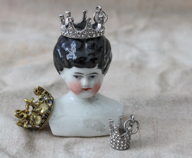 Crown Charms Metal Memory Hardware Prima French Regalia Frank Garcia - Etsy