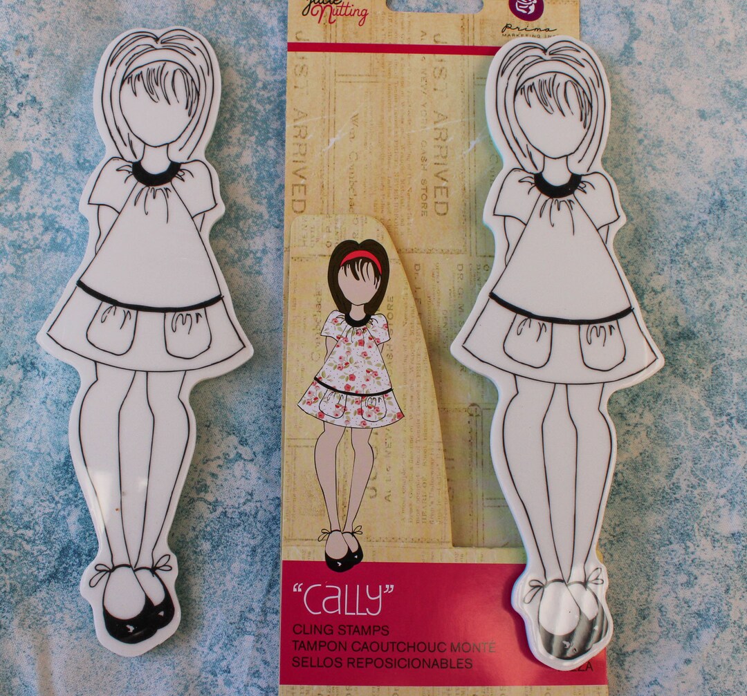 Julie Nutting Cally Doll Cling Stamp - Etsy