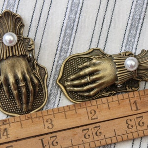 Pair Metal Hand Clips Finnabair Victorian Prima Marketing Journal - Etsy
