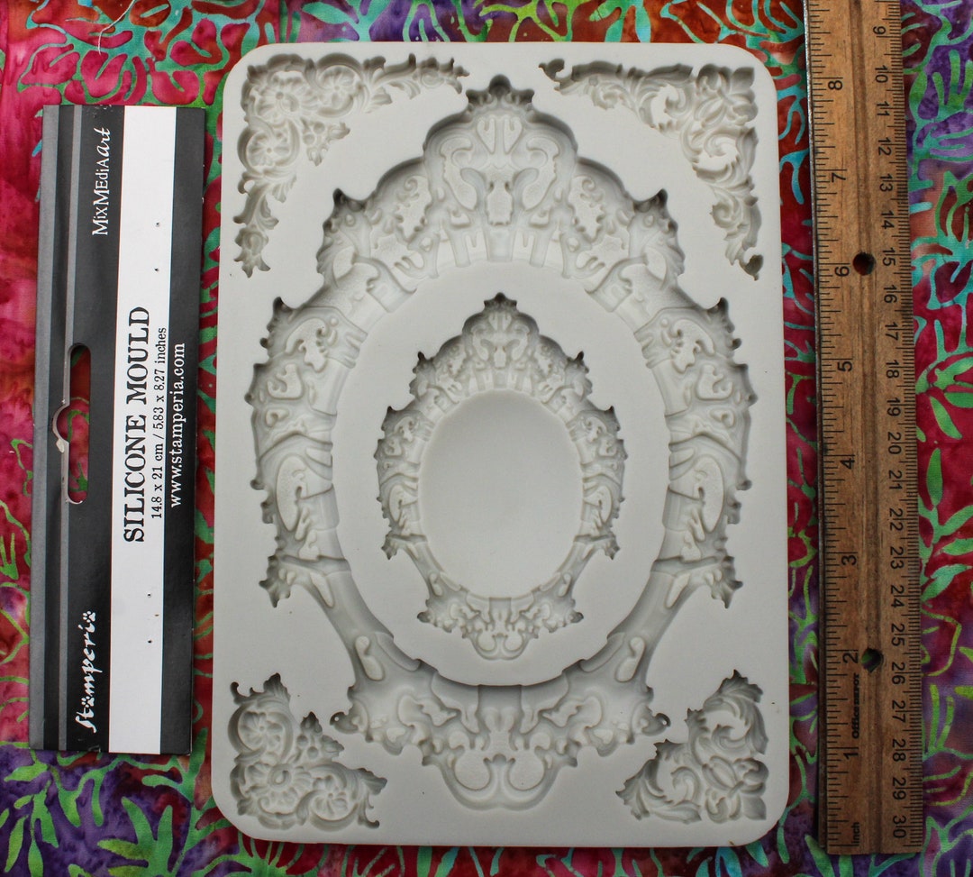 Stamperia Frames Mold Oval Ornate Silicone for Resin Clay - Etsy
