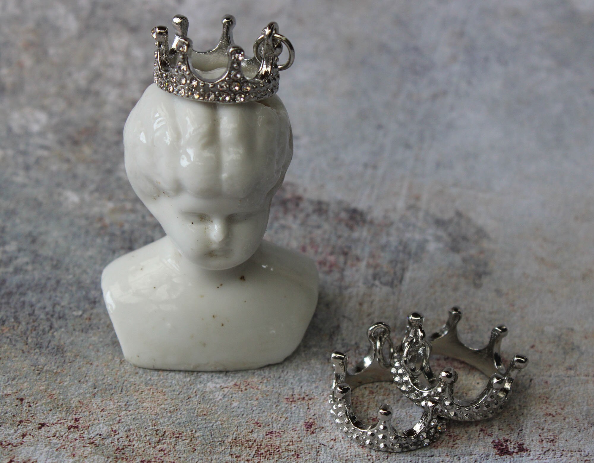 Crown Charms Metal Memory Hardware Prima French Regalia Frank Garcia - Etsy