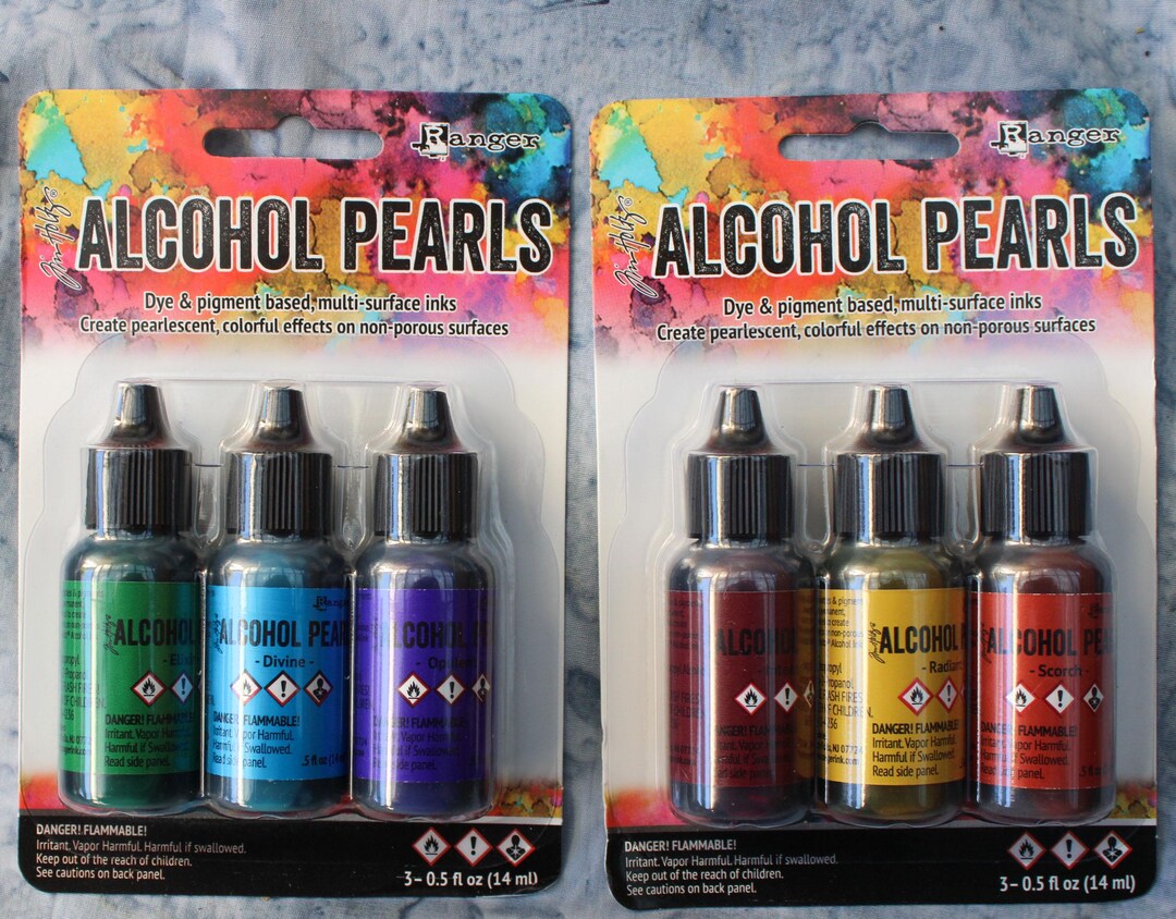 Sets of 3 Alcohol Pearls in One Ounce Spray Bottles. Tim Holtz Ranger ...