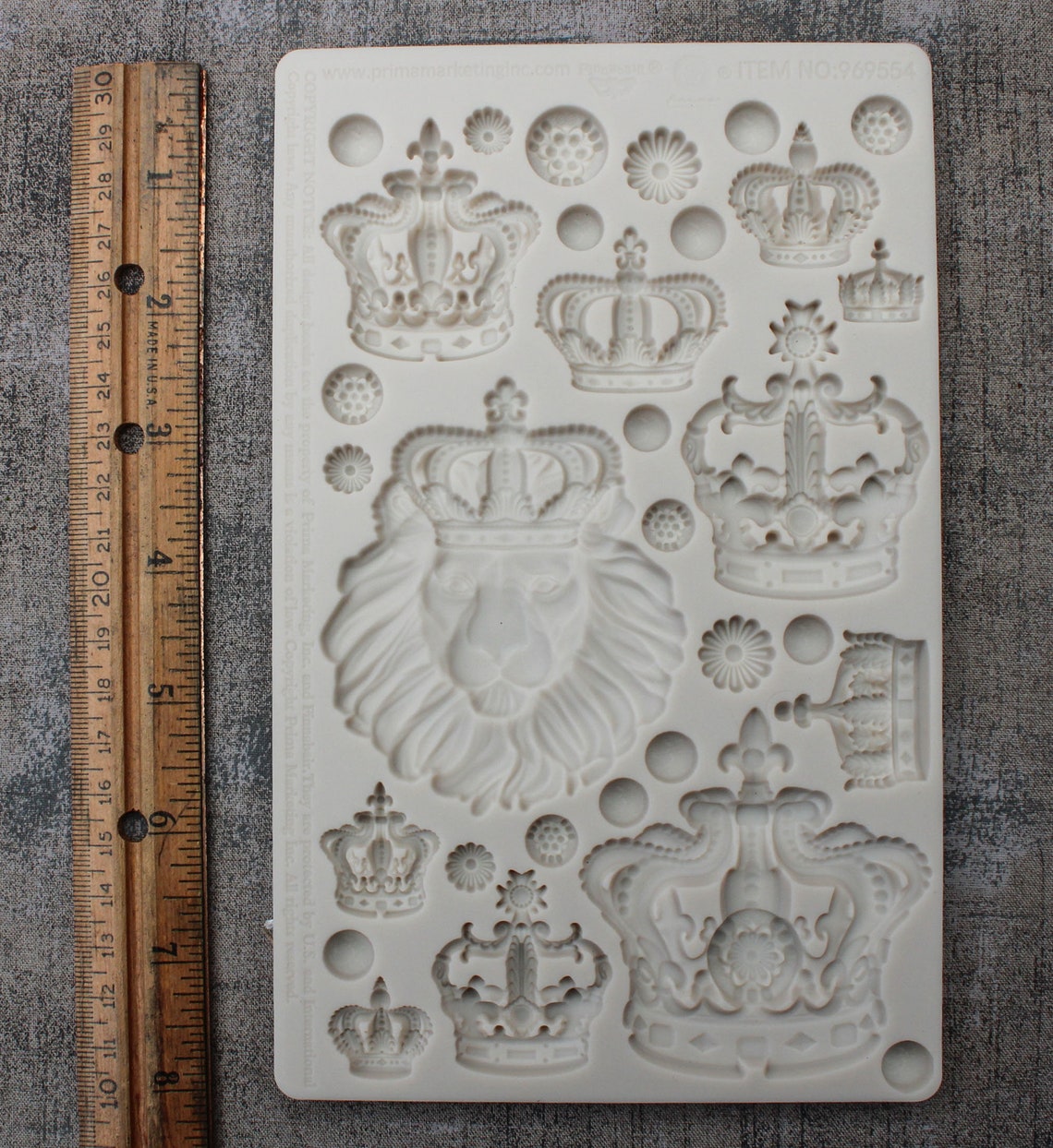 Regalia Crowns Molds Royal Lion Prima Silicone for Resin Clay Food Safe ...
