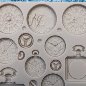 Pocket Watches Molds Prima Moth Steampunk Finnabair Silicone for Resin ...