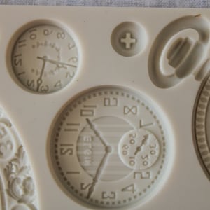 Clock Faces Molds Prima Steampunk Finnabair Silicone for Resin Clay ...