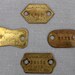 Dog License Brass Tags Set of 4 Number Vintage Tag Metal - Etsy