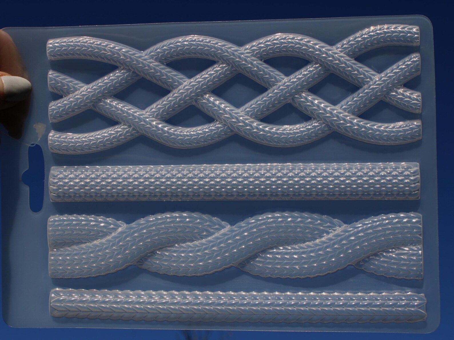 Cable Knit Cords Texture Impressions Plate Stamperia Plastic Modeling ...